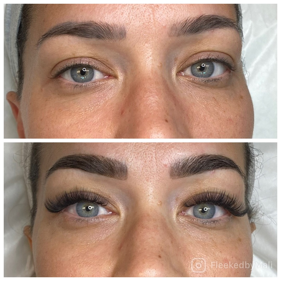 Light Russian Eyelash Extensions | Fleeked Beauty